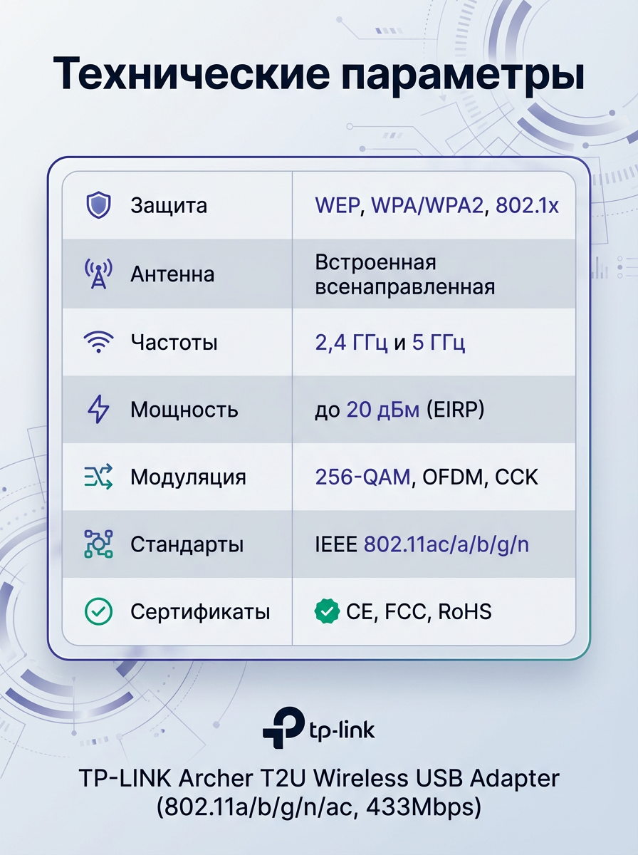 USB TP-LINK Wireless USB Adapter (802.11a/b/g/n/ac, 433Mbps) — фото 1