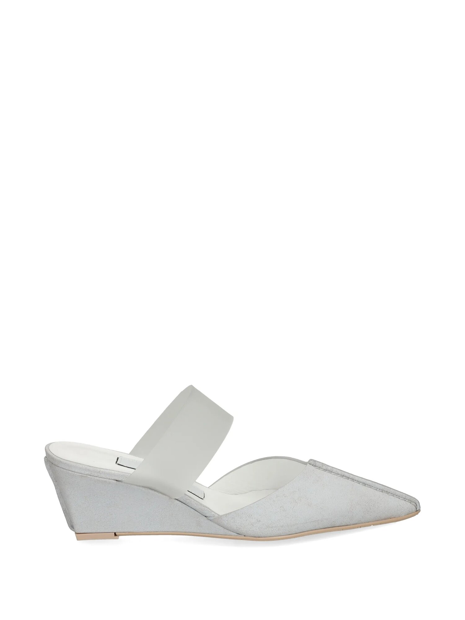 Мюли Square toe leather mules