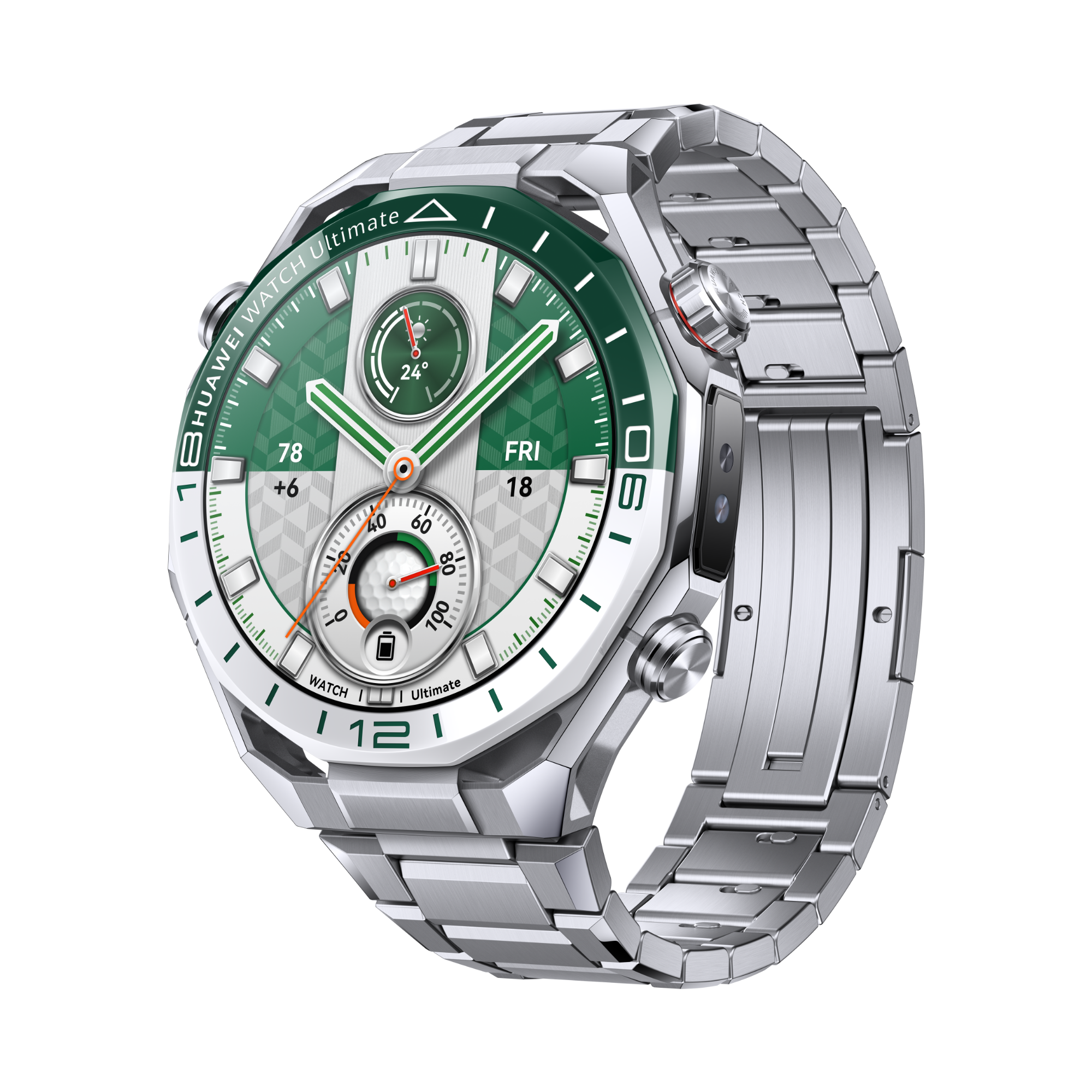 Смарт-часы HUAWEI Watch Ultimate 2, (MCH-AL00), Титановый зеленый, (55020GNS)