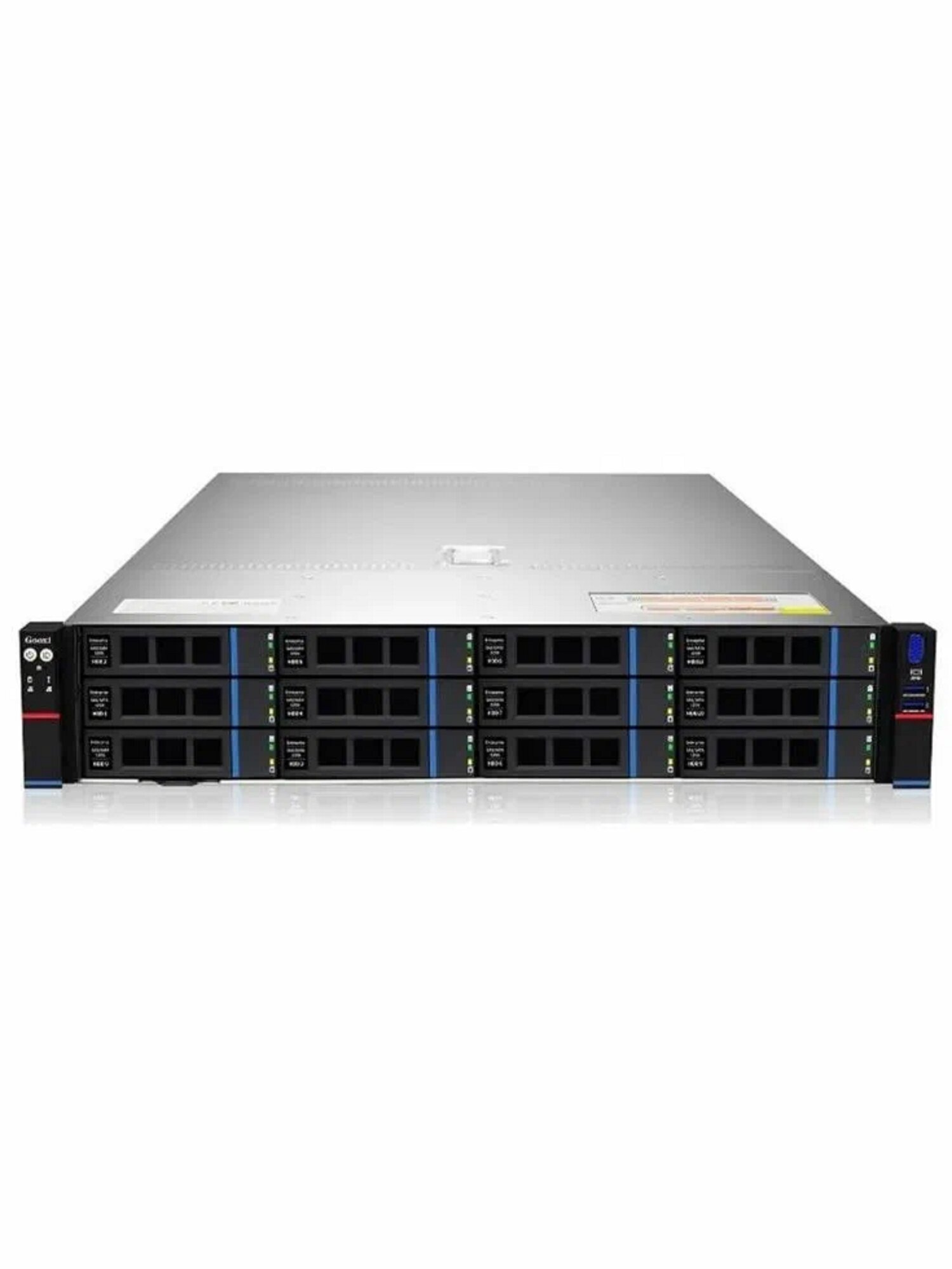 Серверная платформа Gooxi SL201-D12R-G3 2U 2*LGA4189, C621, 32*DDR4 (3200), 2*M.2, 2*PCIe, 2*2.5" SAS/SATA