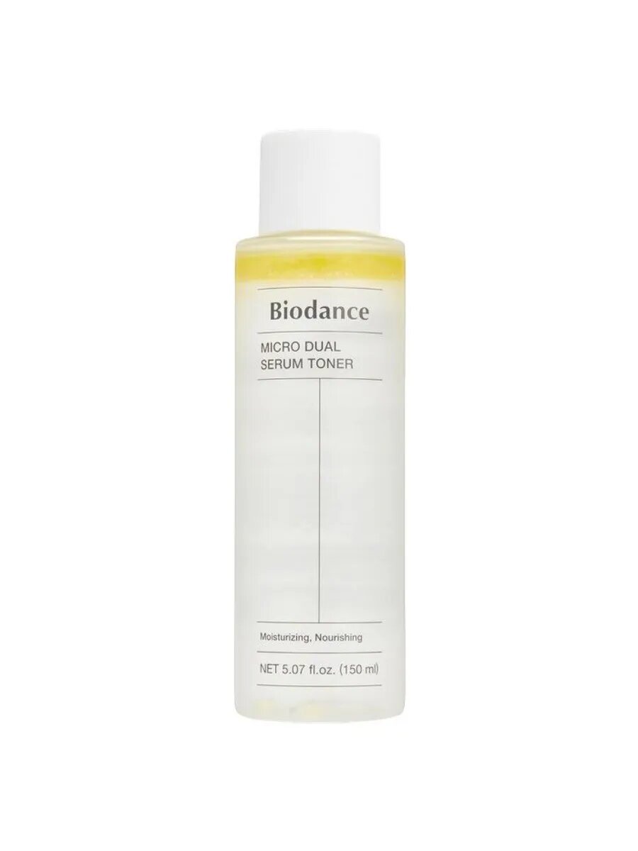 Тоник Biodance "Micro Dual Serum", двухфазный, с маслами и гиалуроновой кислотой, для всех типов,150 мл