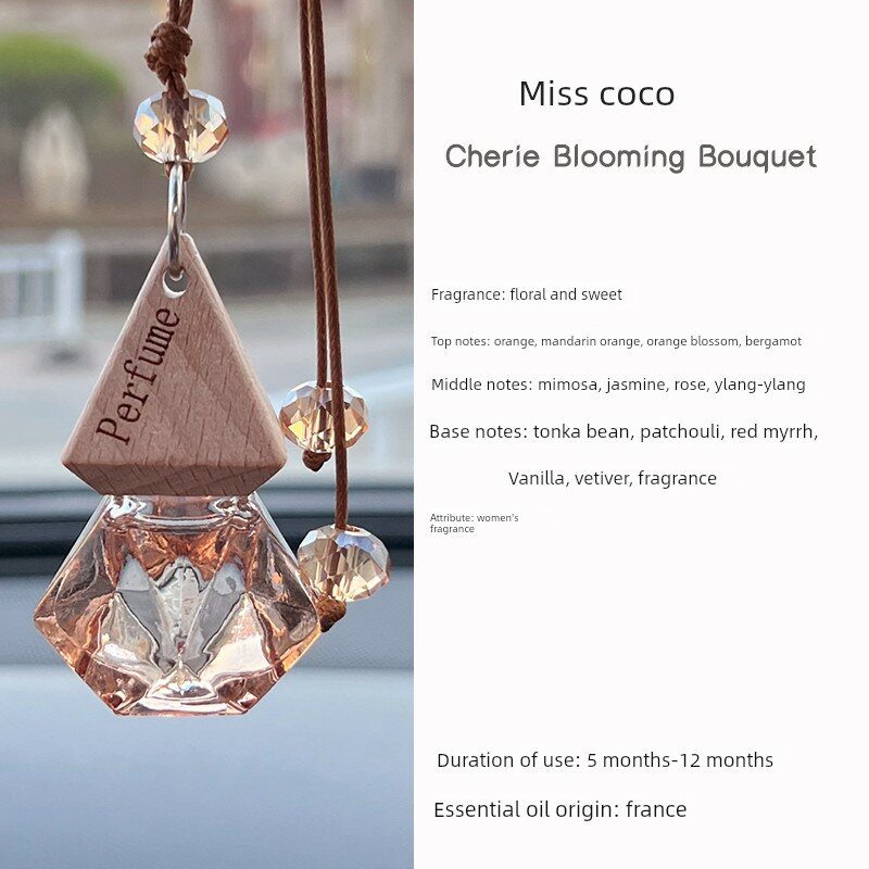 Серия Sparkle Автомобильный воздухоочиститель-подвеска с ароматом Coco Lady - Долговечный аромат, включая бутылку 10 мл