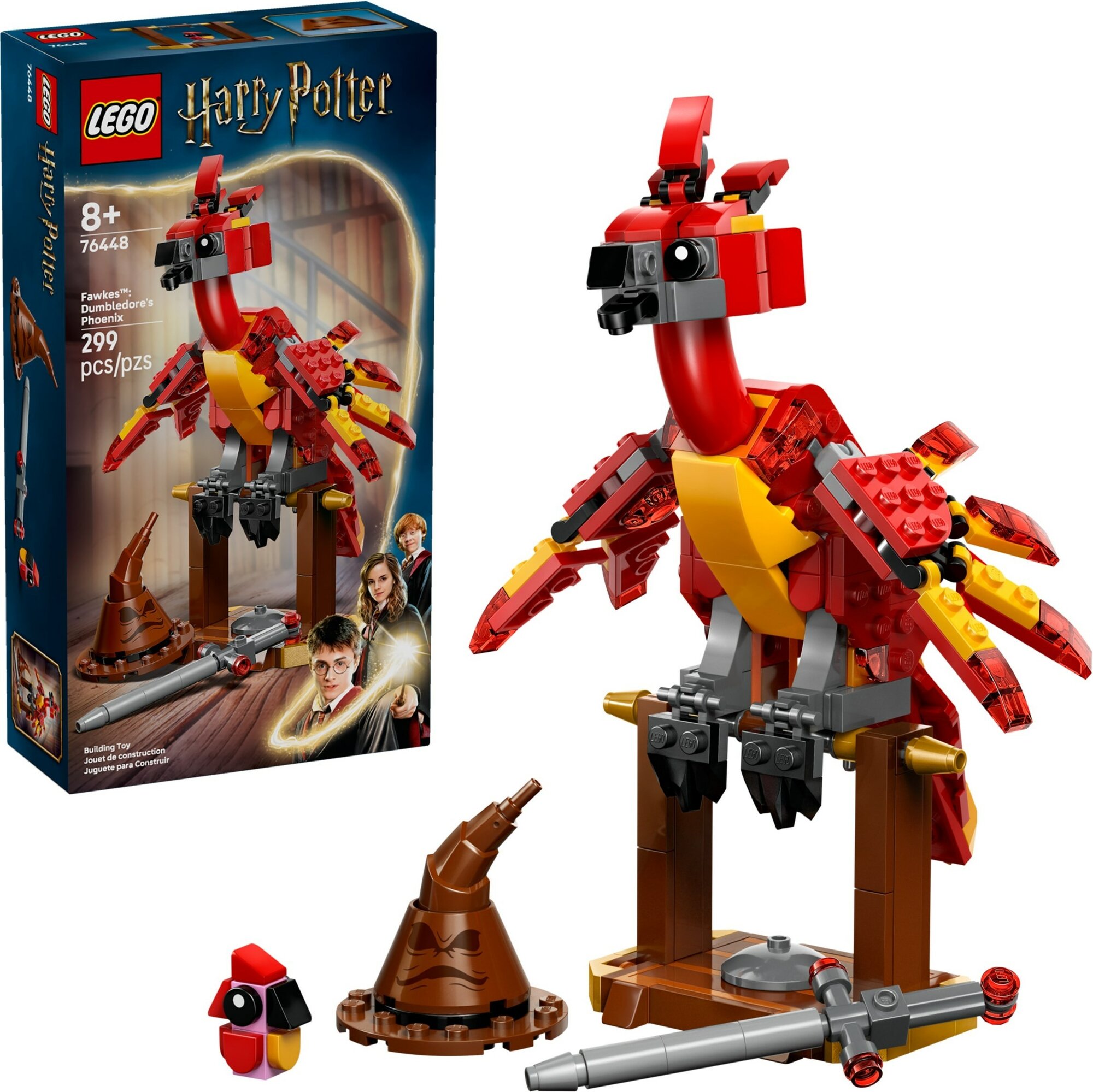 Конструктор LEGO Harry Potter 76448 Фоукс, феникс Дамблдора, 299 деталей