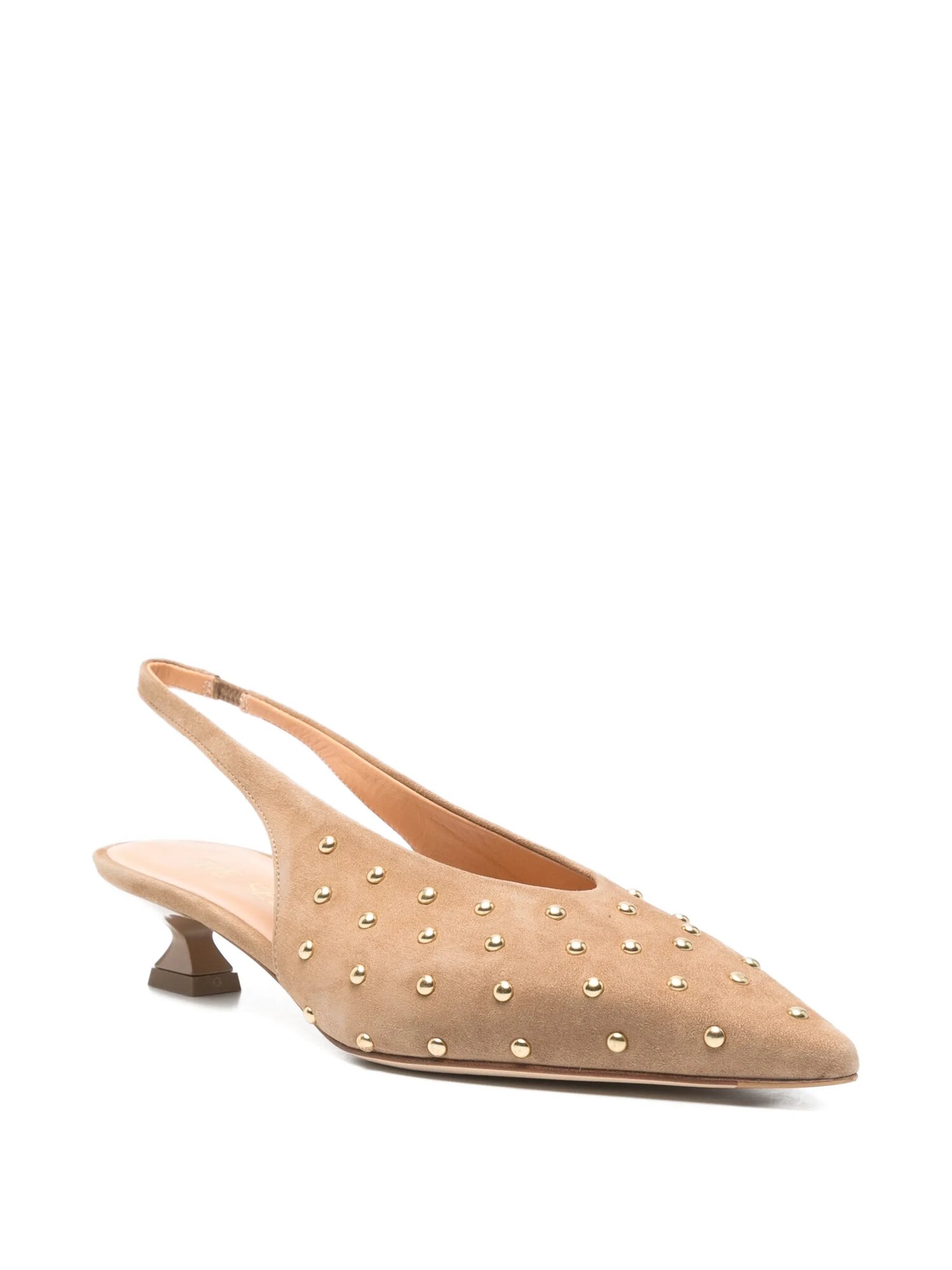 Туфли The Seller Studded slingback pumps, размер 36, brown — фото 1