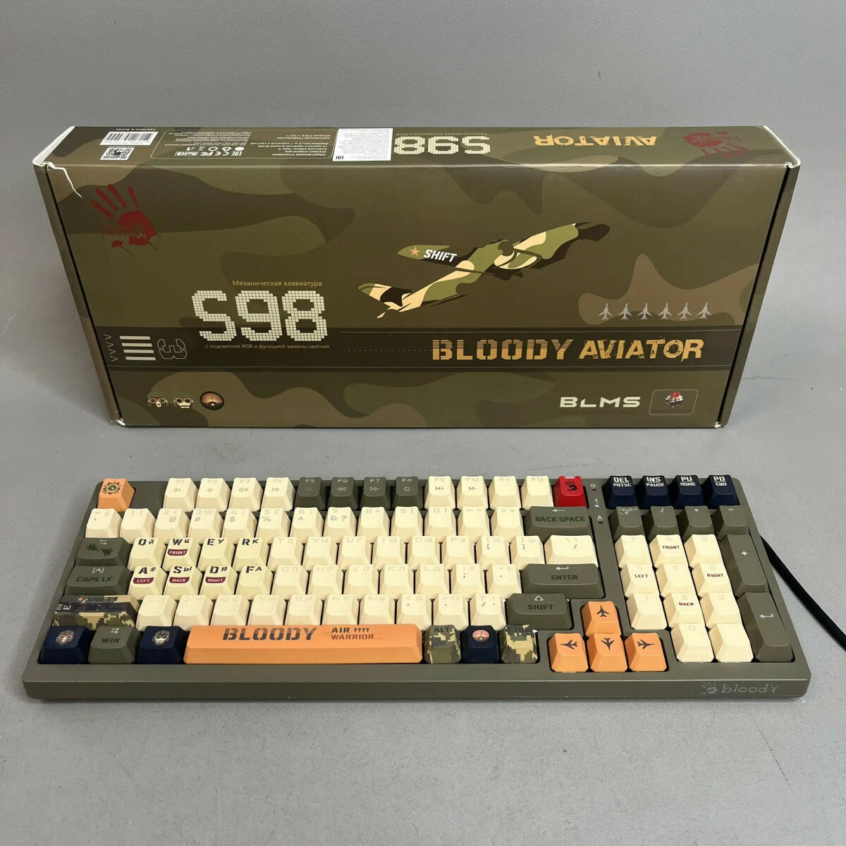 Клавиатура A4tech Bloody S98 Aviator Зеленый