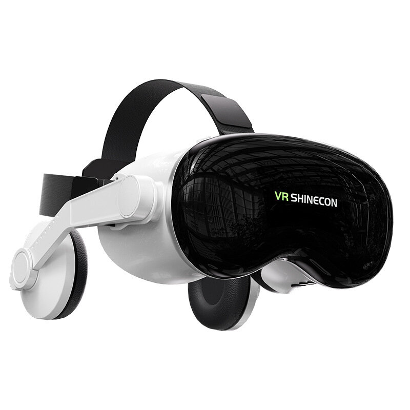 Очки виртуальной реальности VR с Bluetooth-наушниками, 3D-шлем, панорамный обзор, для игр и кино