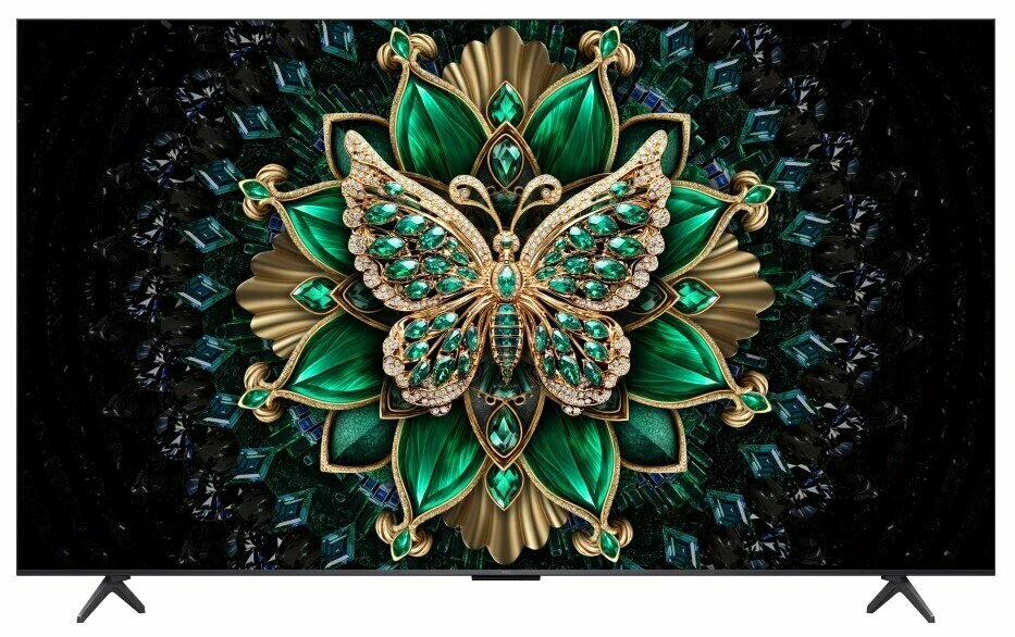 65" (165.1 см) LED-телевизор TCL 65C6K, Mini LED, QLED, 4K UltraHD, Wi-Fi, черный