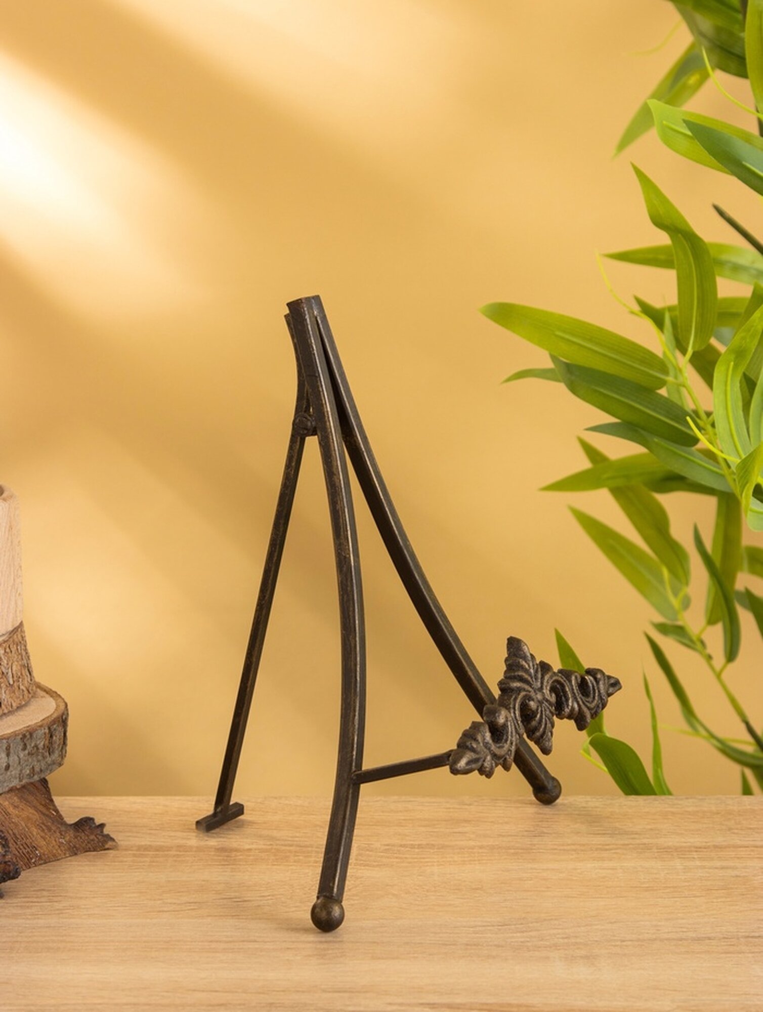 Мини-мольберт "Литьё", настольный, палочный, бронзовый, 20x21 см