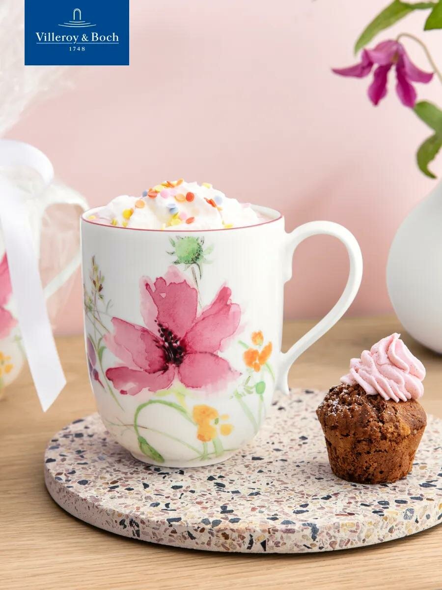 Кружка для завтрака 480 мл, Mariefleur Basic, Villeroy & Boch, Премиум-Фарфор