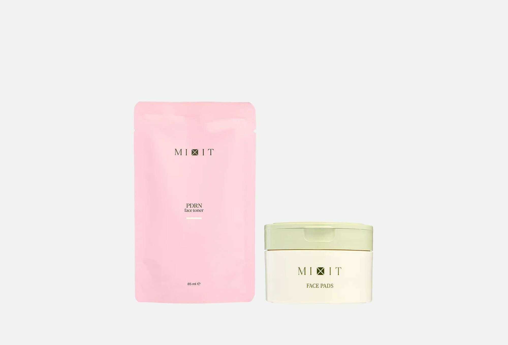 Тонер-пэды для лица MIXIT PDRN Лифтинг эффект, гиалуроновая кислота, коллаген, пантенол, 60 шт