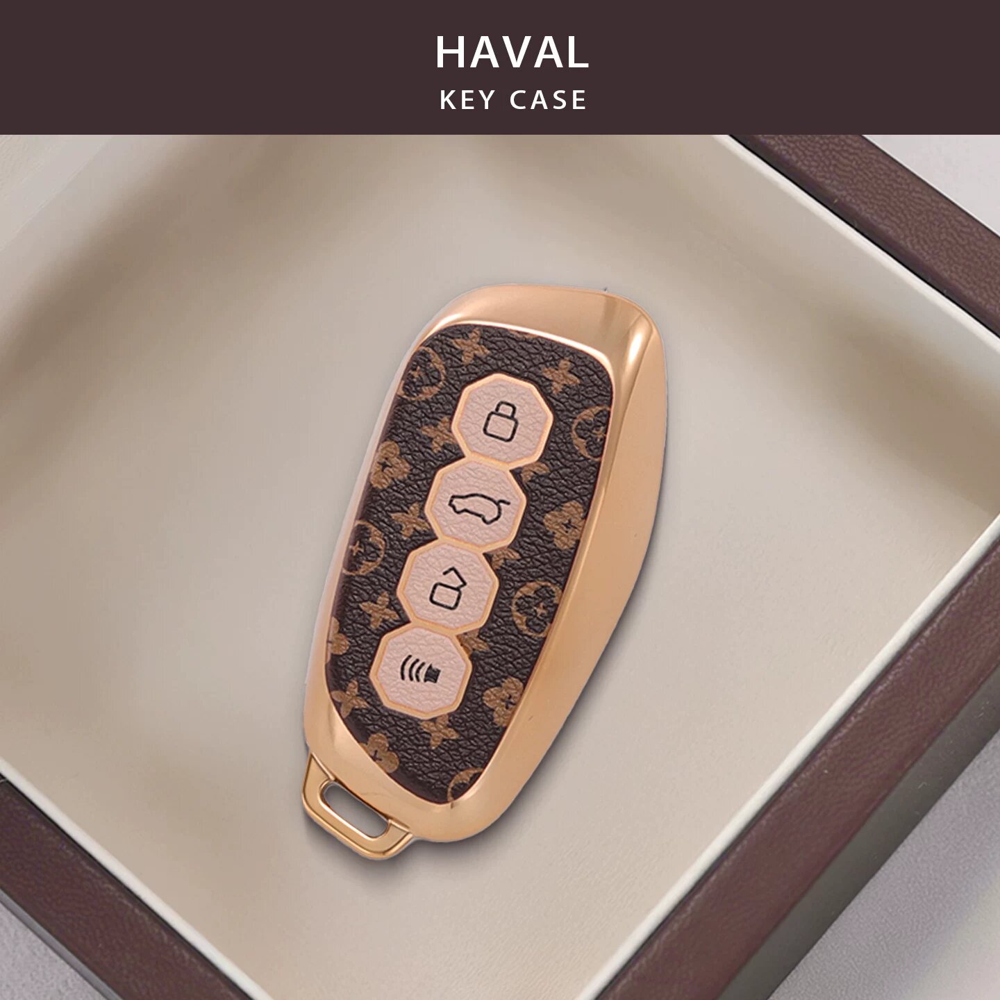 Однокомпонентный автомобильный брелок с цветочным узором для моделей Haval, простой и стильный дизайн