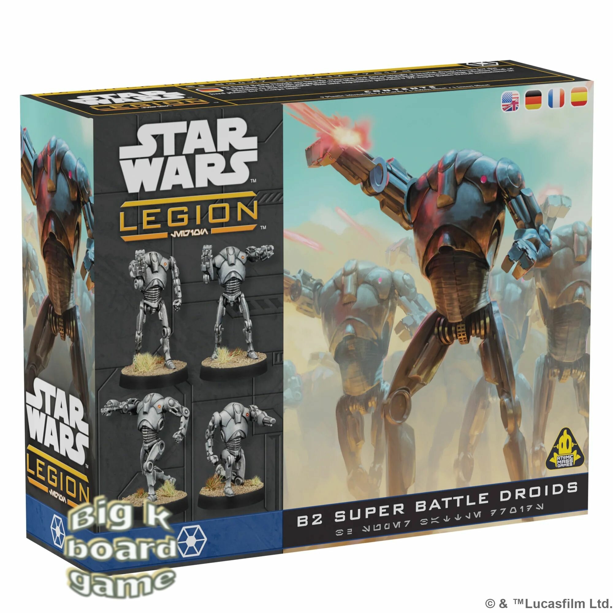 Hasbro Star Wars Legion B2 Super Battle Droids Unit Expansion - Настольная игра в жанре миниатюр, стратегическая игра для детей и взрослых