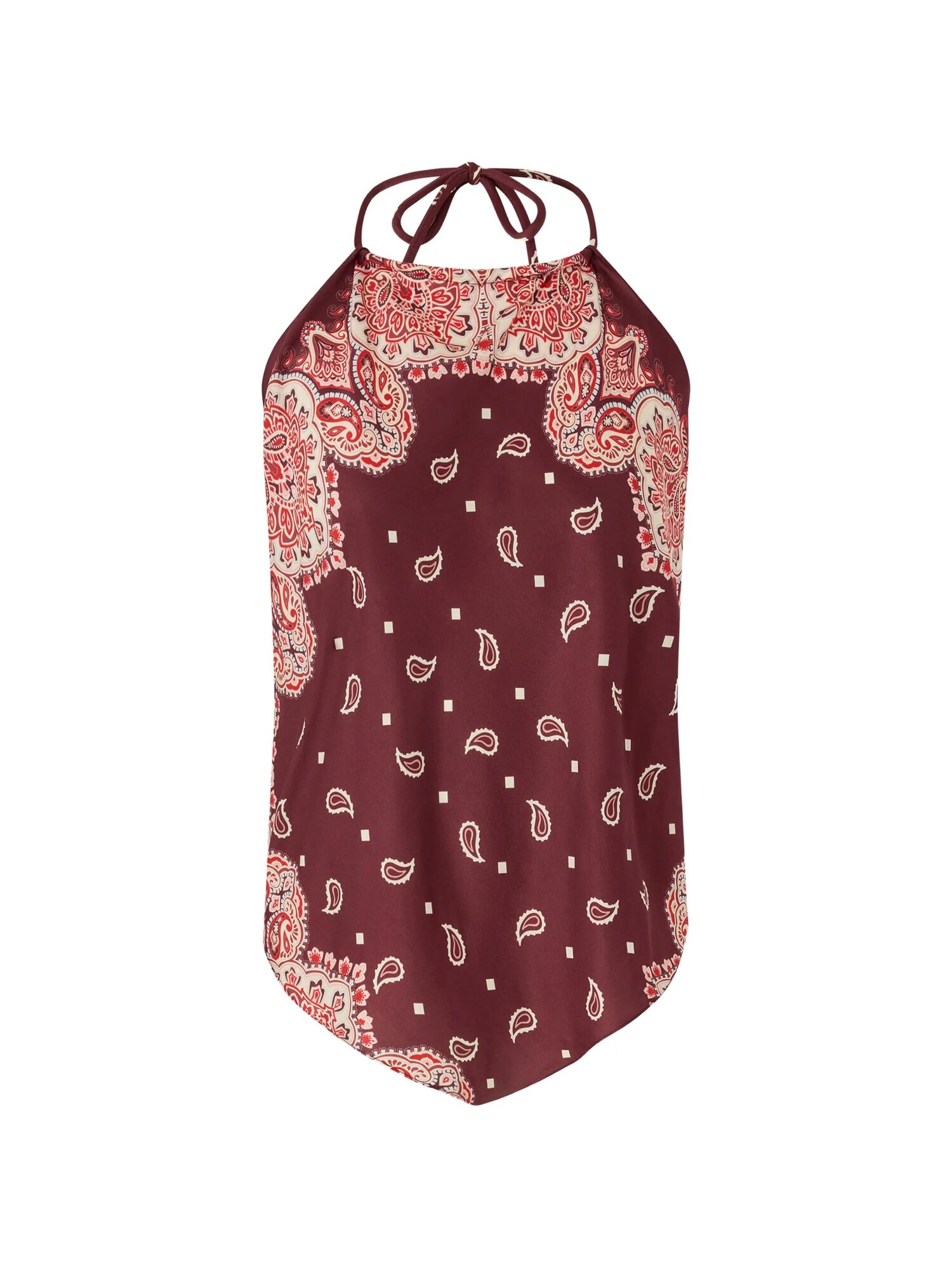 Топ Paisley halterneck top
