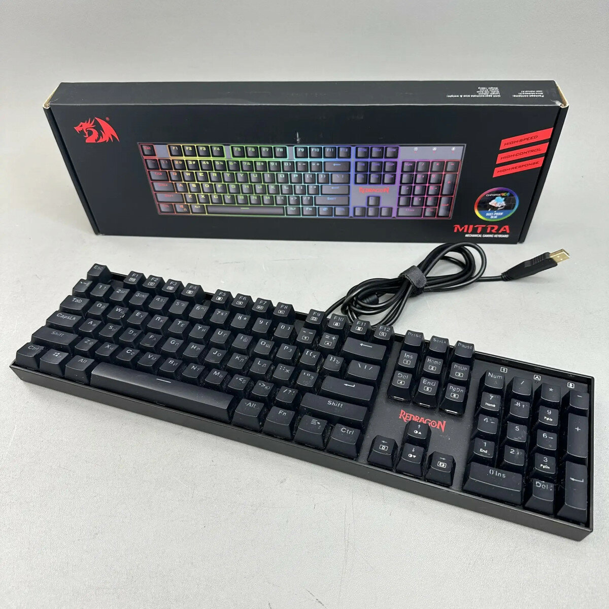 Клавиатура проводная Redragon Mitra K551RGB-1