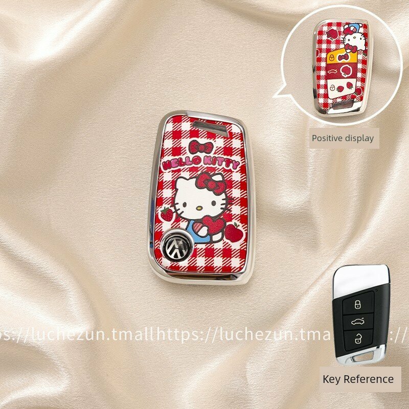 Ключевой чехол Hello Kitty с одиночной раковиной для Volkswagen
