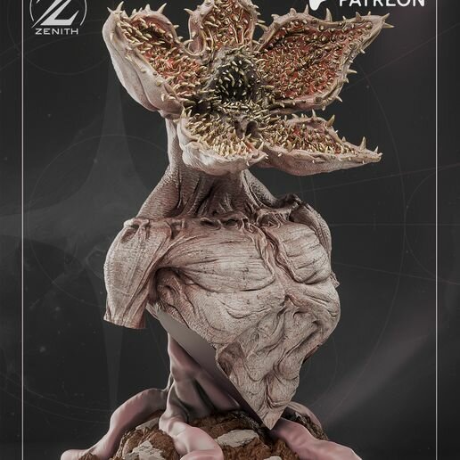 Сборная модель Demogorgon (Stranger Things), бюст, 170мм для покраски
