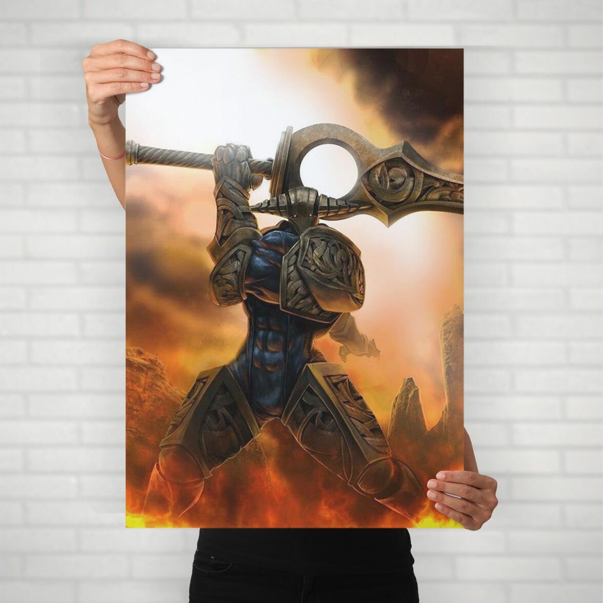 Плакат на стену для интерьера Dota 2 (Sven 2) - Постер по игре формата A2 (42х60 см)