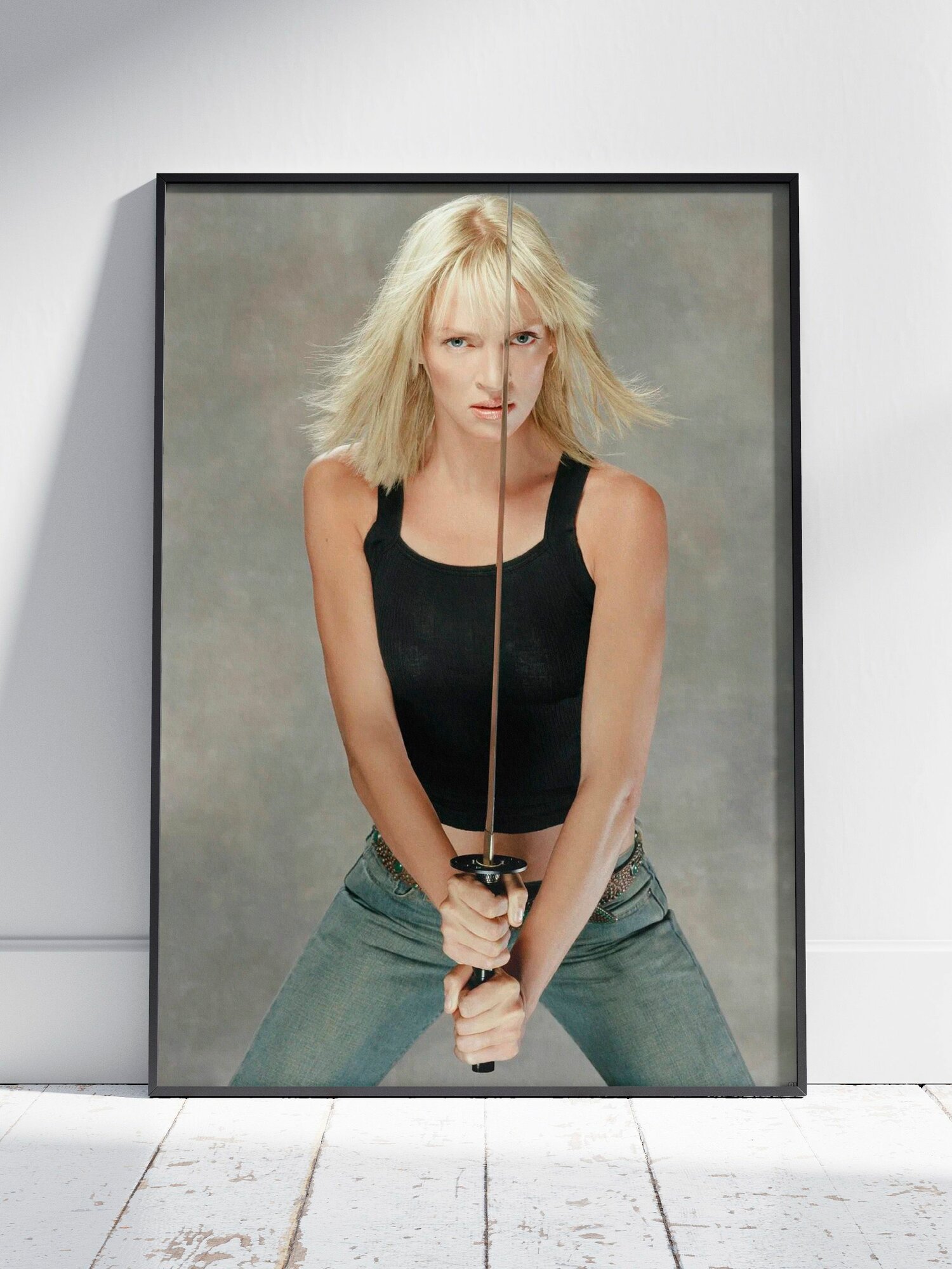 Плакат на стену для интерьера Ума Турман (Uma Thurman 25) - Постер по актеру фильма, кино, сериала формата A4 (21x30 см)