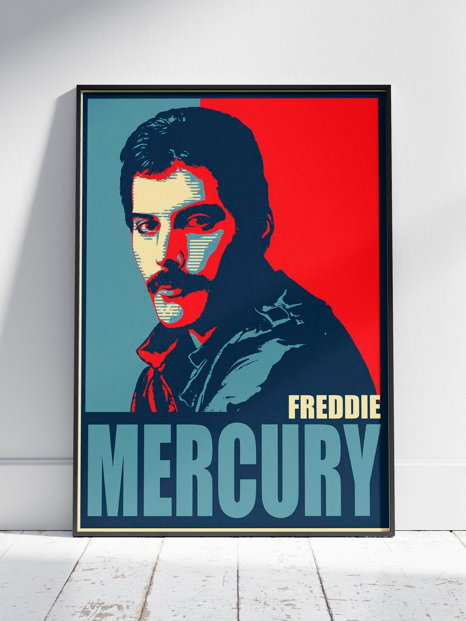 Плакат на стену для интерьера Фредди Меркьюри (Freddie Mercury 4) - Постер по музыке и артисту формата A4 (21x30 см)