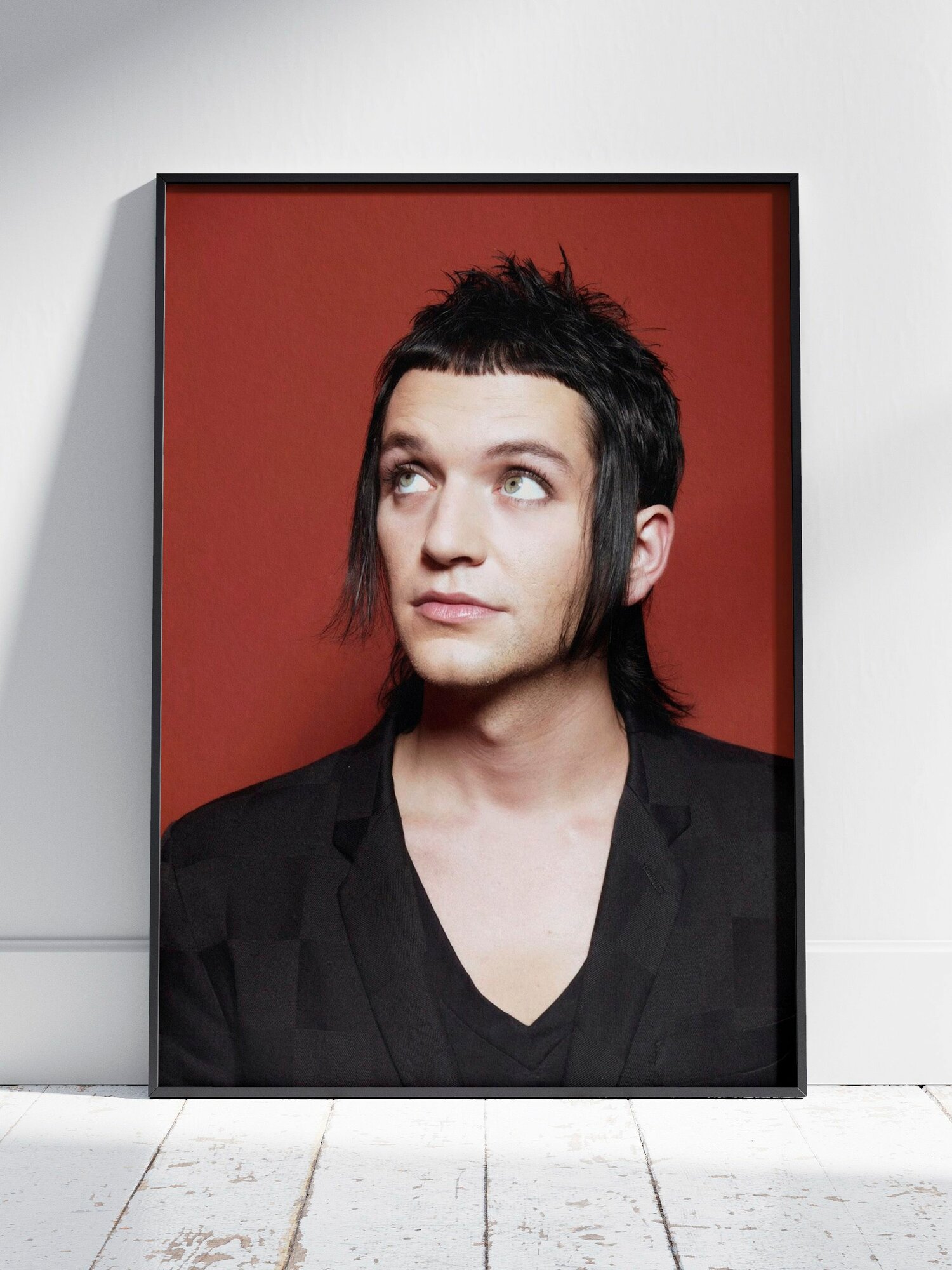 Плакат на стену для интерьера Плацебо (Брайан Молко - Brian Molko 4) - Постер по музыке и артисту формата A4 (21x30 см)