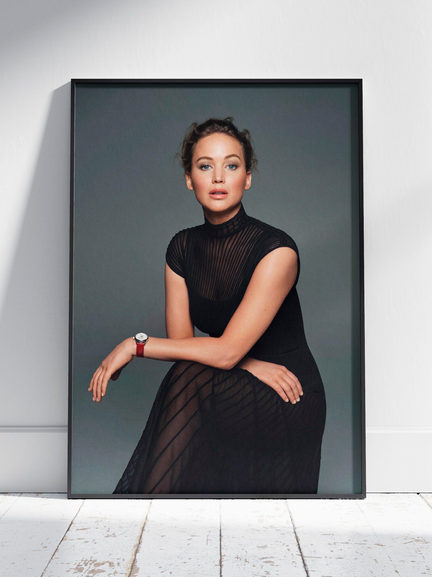 Плакат на стену для интерьера Дженнифер Лоуренс (Jennifer Lawrence 50) - Постер по актеру фильма, кино, сериала формата A4 (21x30 см)