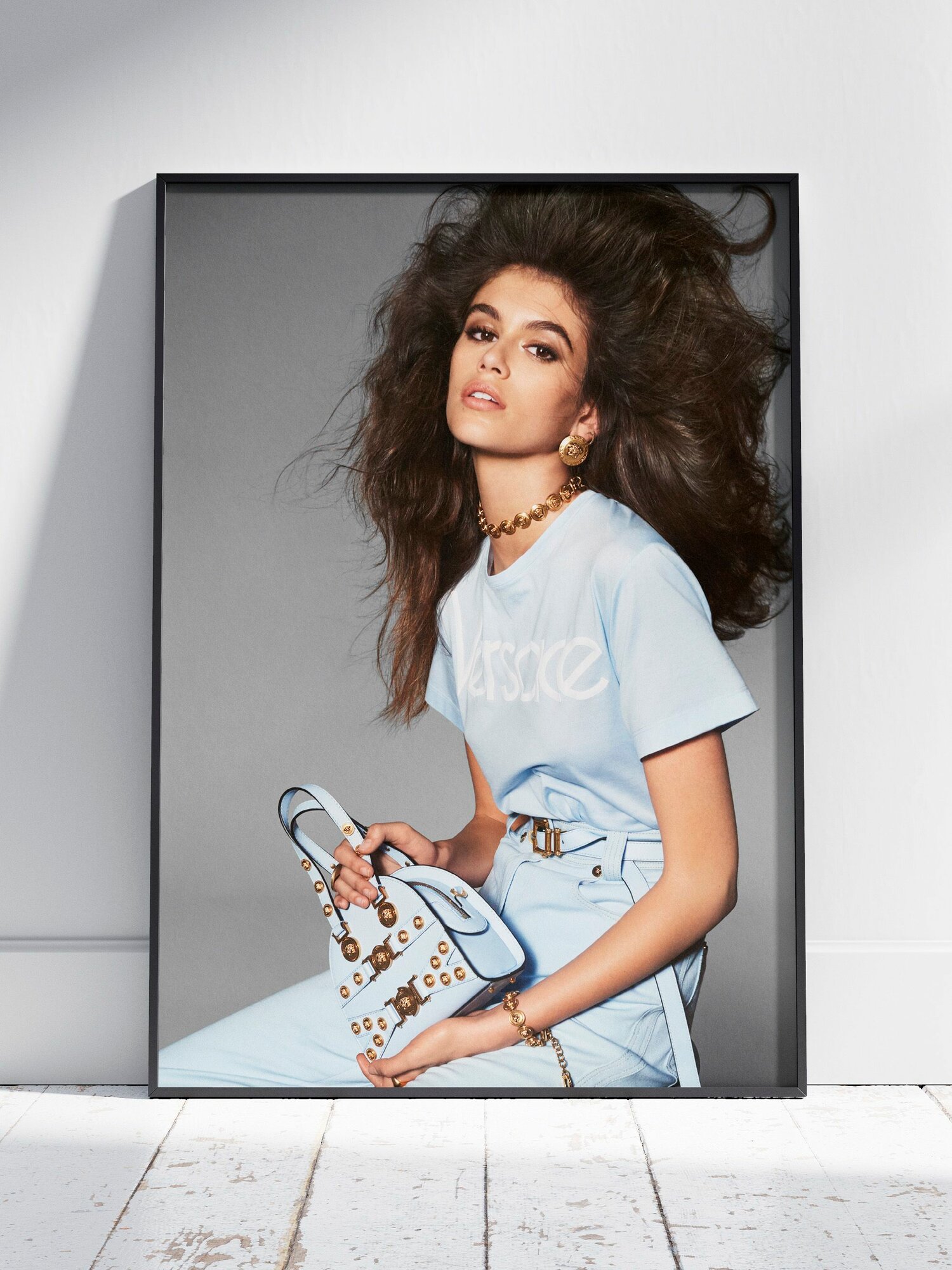 Плакат на стену для интерьера Кайя Гербер (Kaia Gerber 1) - Постер по модели, бренду и моде формата A4 (21x30 см)
