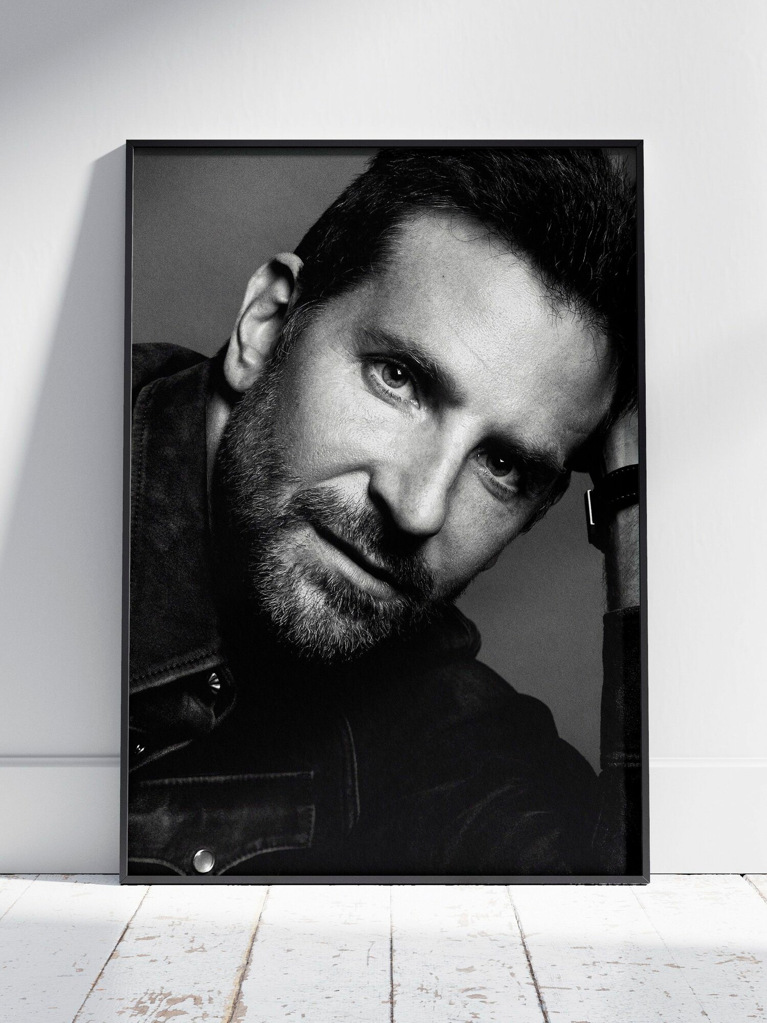 Плакат на стену для интерьера Брэдли Купер (Bradley Cooper 16) - Постер по актеру фильма, кино, сериала формата A4 (21x30 см)