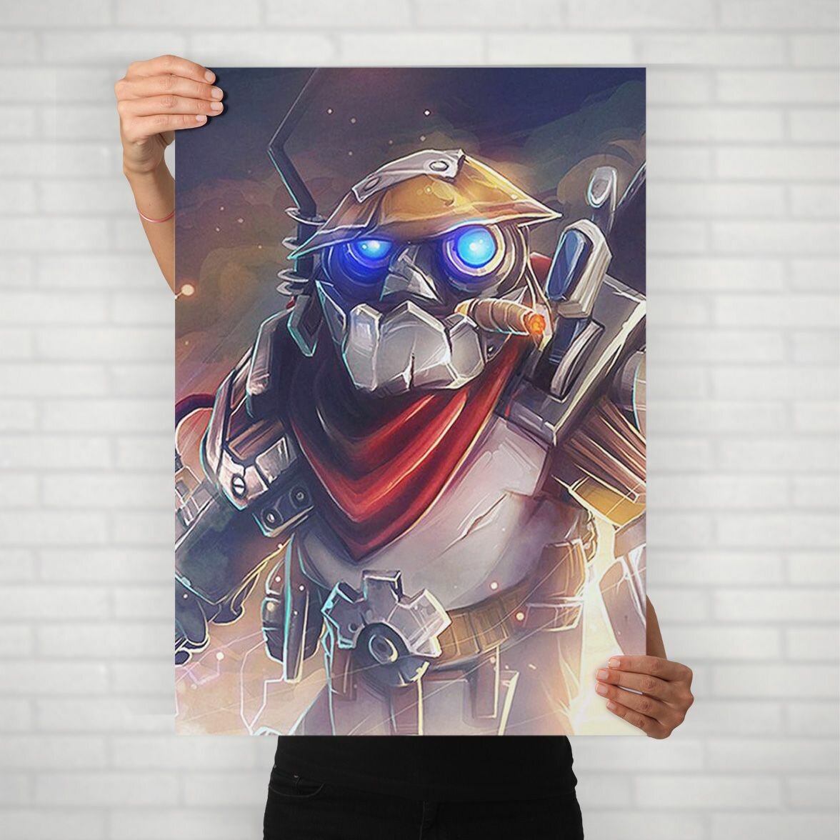 Плакат на стену для интерьера Dota 2 (Clockwerk 1) - Постер по игре формата A1 (60х84 см)