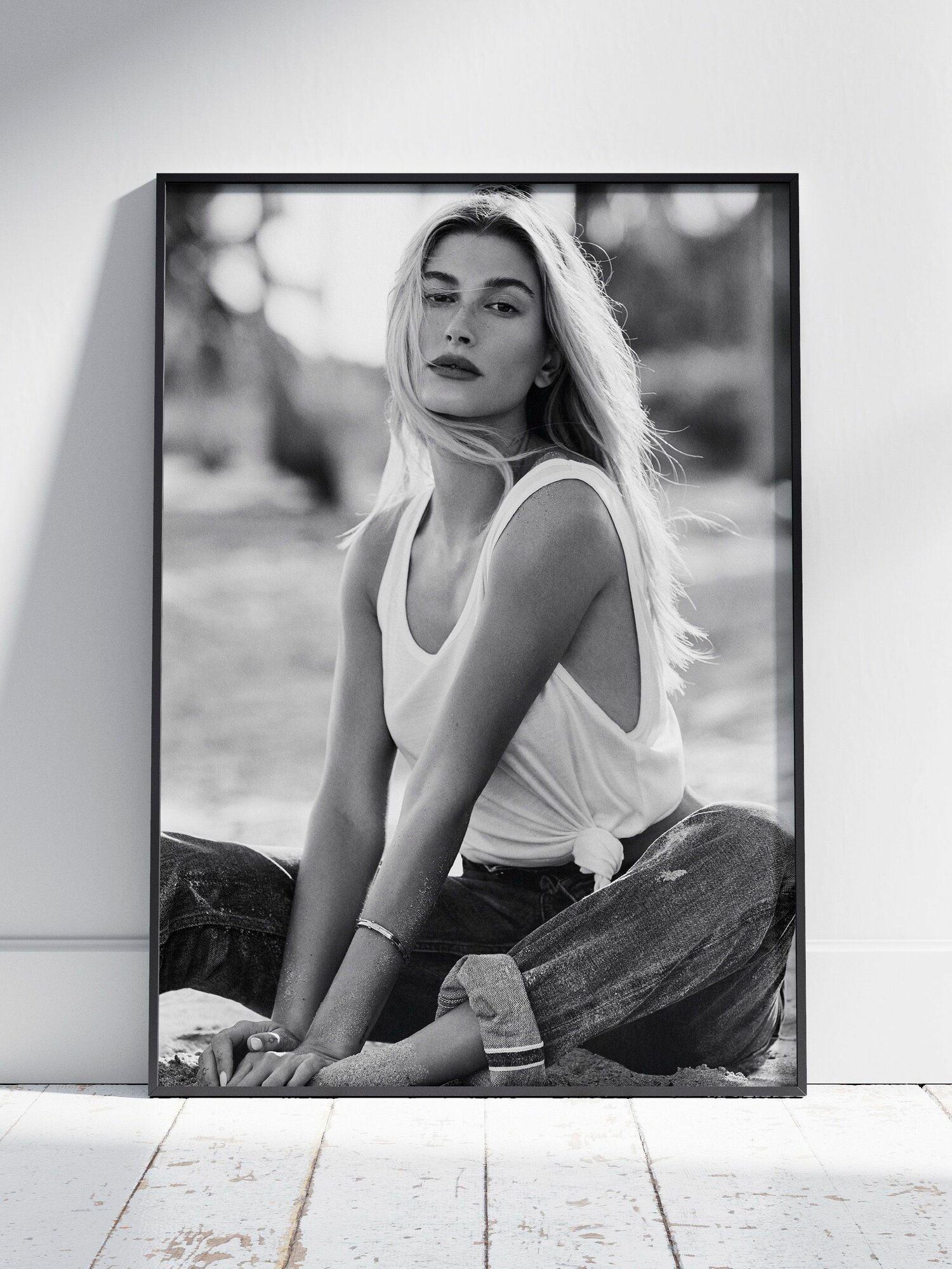 Плакат на стену для интерьера Хейли Бибер (Hailey Bieber 33) - Постер по модели, бренду и моде формата A4 (21x30 см)