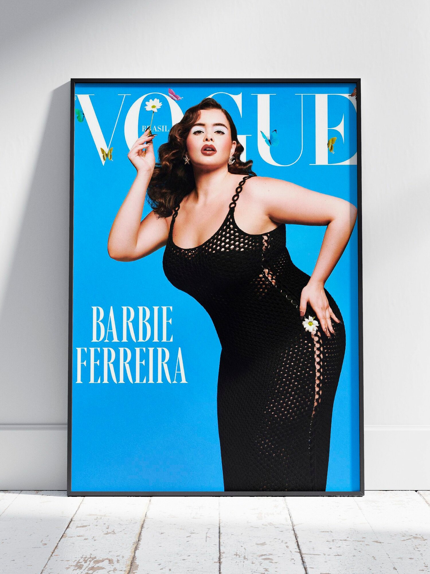 Плакат на стену для интерьера Барби Феррейра (Barbie Ferreira 7) - Постер по модели, бренду и моде формата A4 (21x30 см)