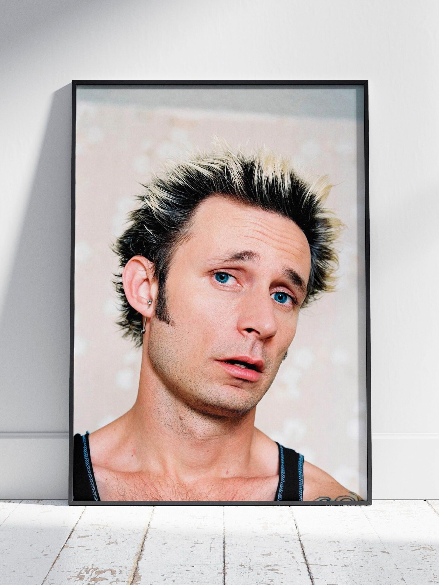 Плакат на стену для интерьера Грин Дэй (Майк Дёрнт - Mike Dirnt 1) - Постер по музыке и артисту формата A3 (30x42 см)