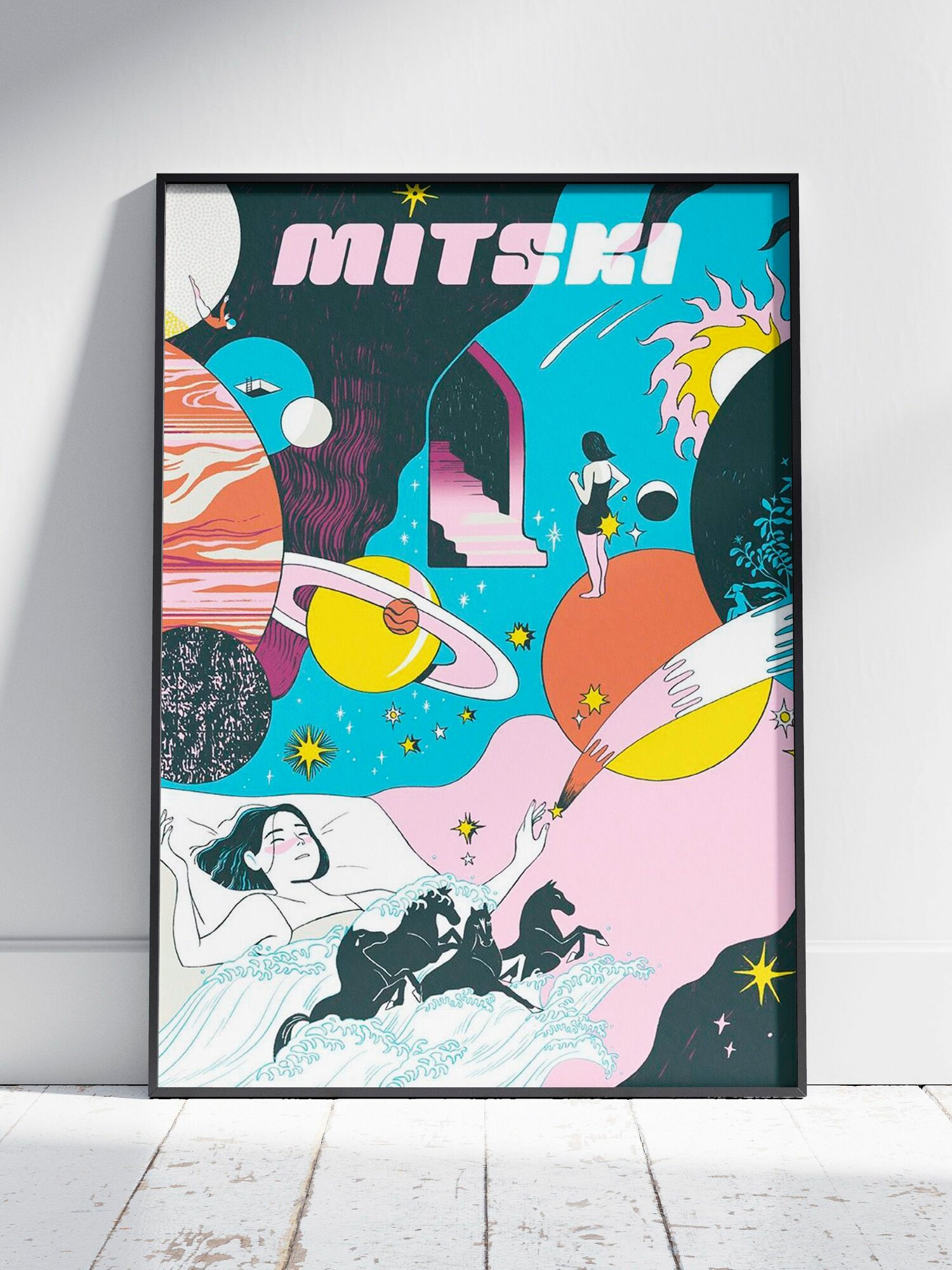 Плакат на стену для интерьера Мицки (Mitski 11) - Постер по музыке и артисту формата A4 (21x30 см)