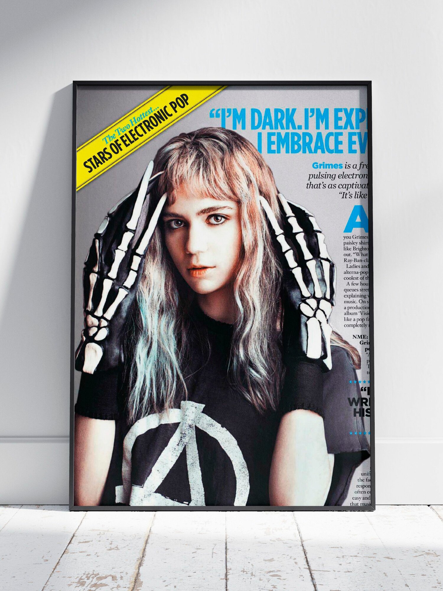 Плакат на стену для интерьера Граймс (Grimes 26) - Постер по музыке и артисту формата A4 (21x30 см)