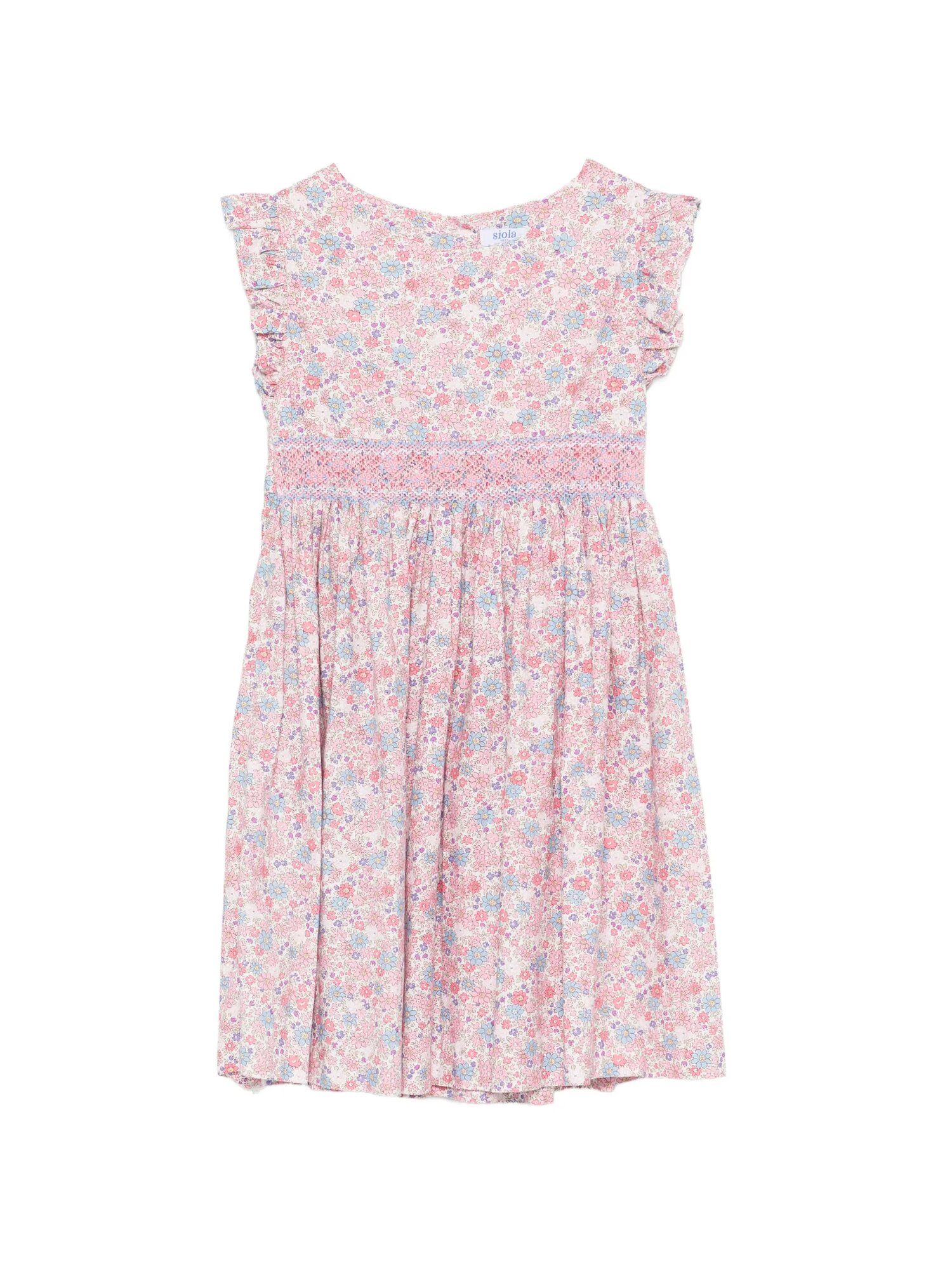 Платье Floral-print smocked dress
