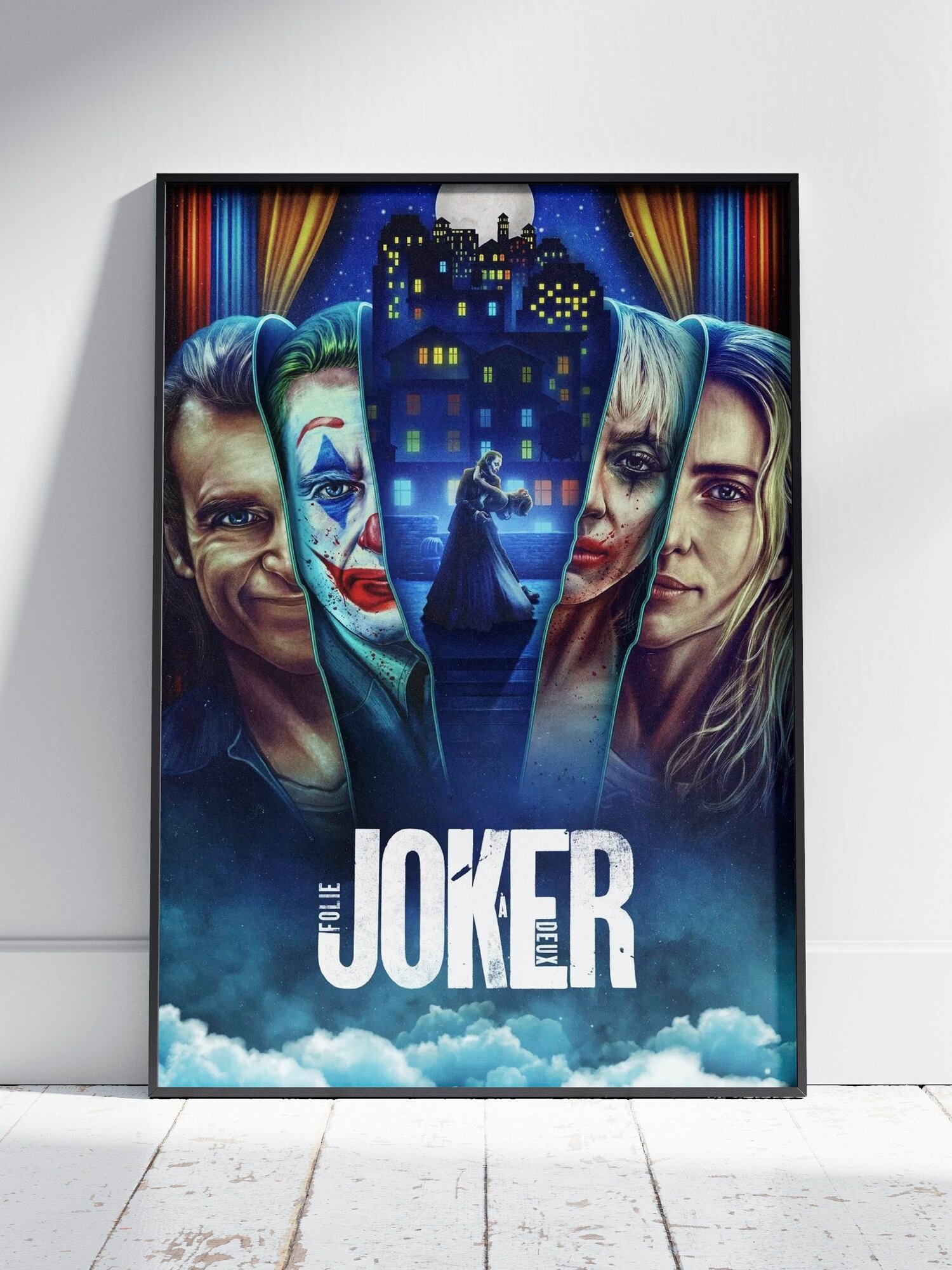 Плакат на стену для интерьера Joker 2019 (Джокер - безумие на двоих 13) - Постер по фильму и кино формата A4 (21x30 см)