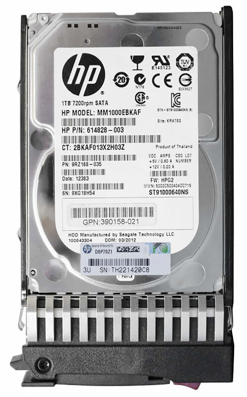 Жесткий диск HP 626162-001 1Tb SATAII 2,5" HDD