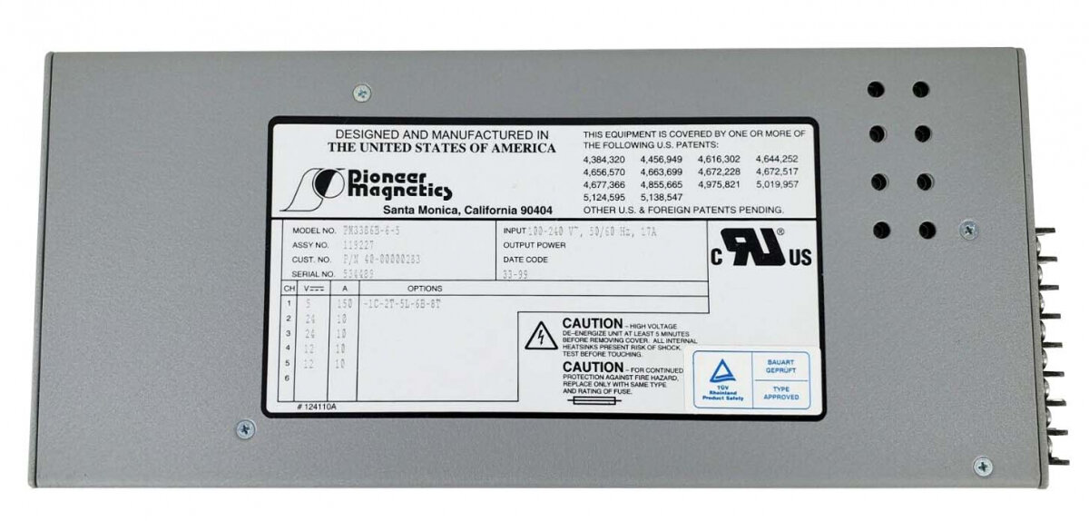 Блок питания Pioneer Magnetics PM3386B-6-5 1500W