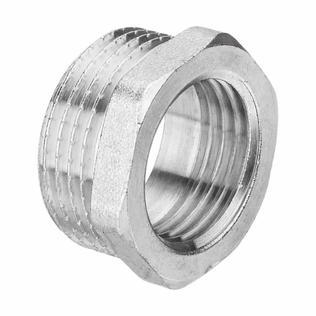 Футорка латунная AquaLink 1 1/4' x 1 1/2' г-ш, переходник резьбовой для сантехники, артикул 02387