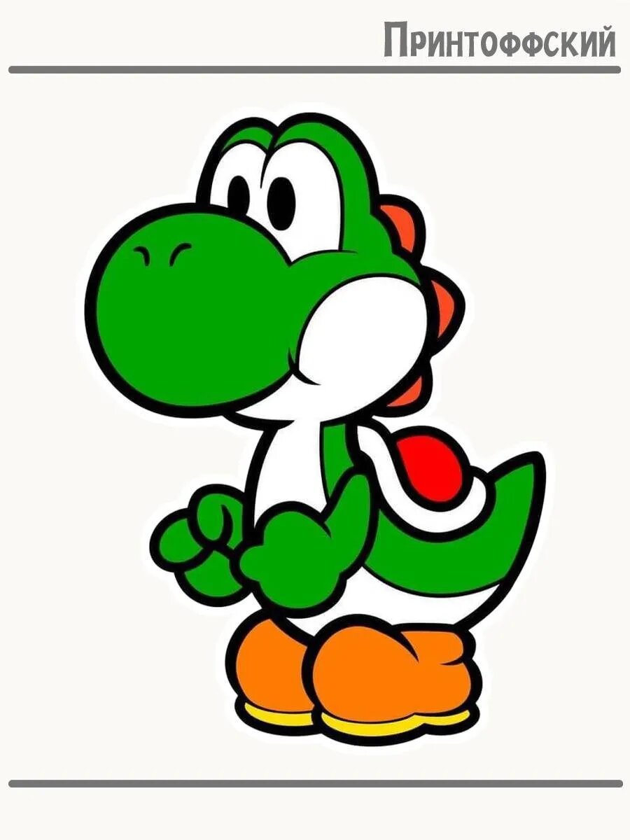 Термонаклейка для одежды и аксессуаров DTF-печать Стикер Марио