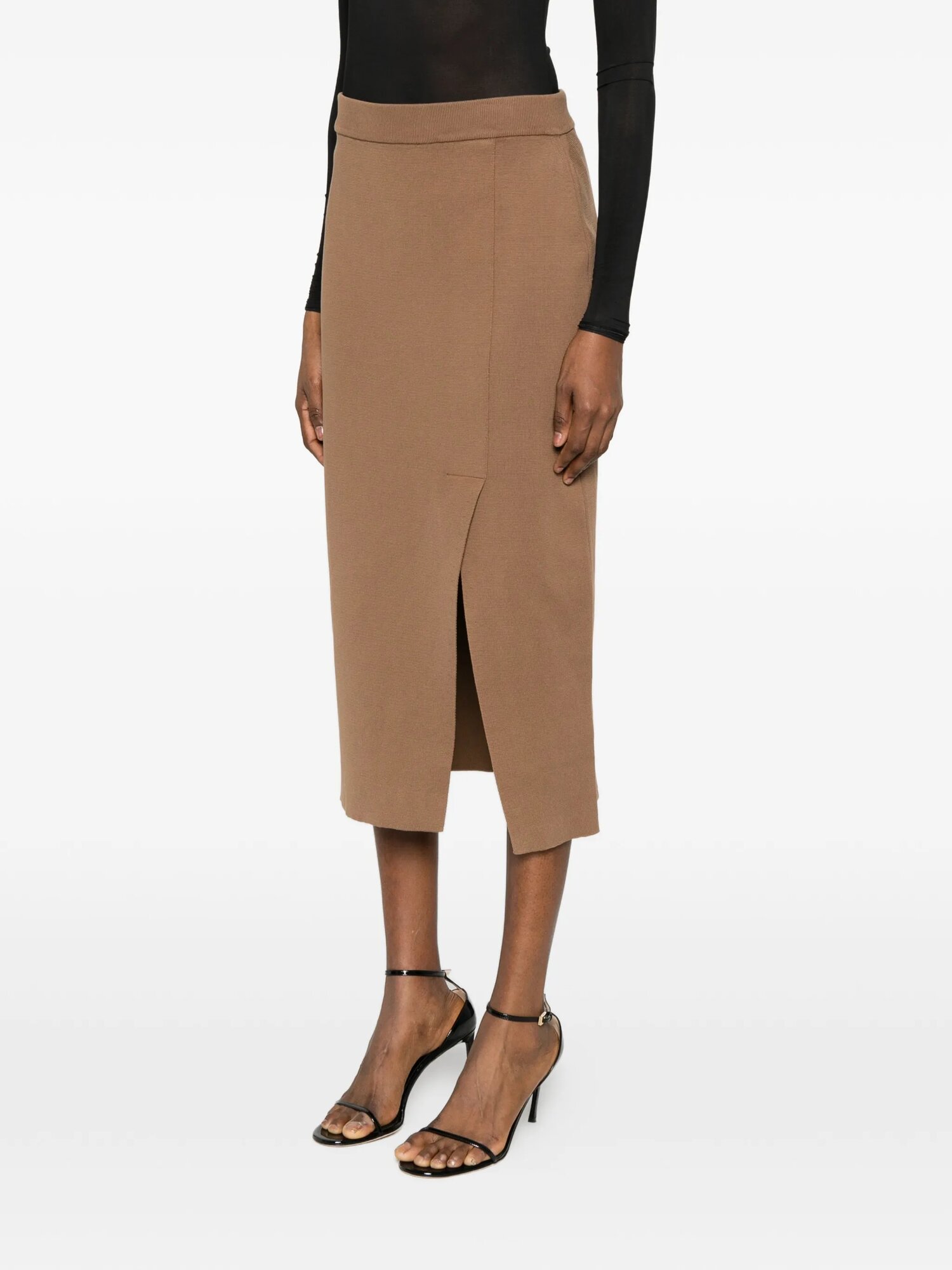 Юбка Arovescio Brown midi skirt, размер 42 — фото 1