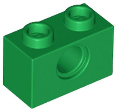 Деталь Lego 3700 Technic, Brick 1 x 2 with Hole
