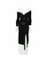 Платье The Attico Off-shoulder layered maxi dress, размер 44