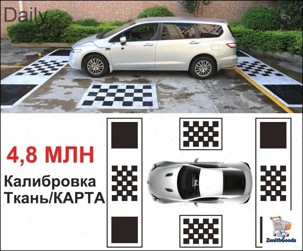Калибровочная ткань 360° для панорамной системы DV600AI/DV700AI — точная настройка камер при установке и ремонте