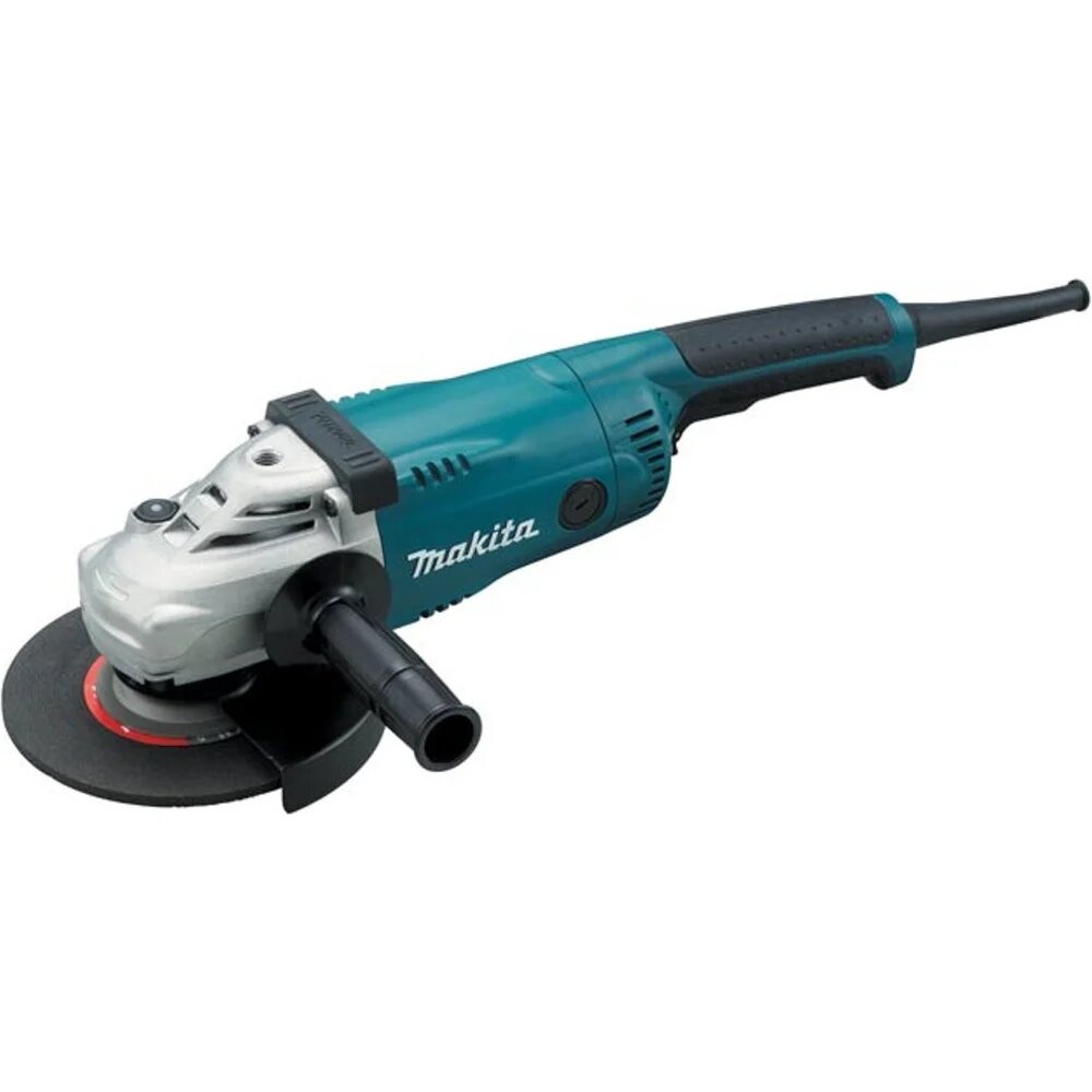Угловая шлифмашина Makita GA 9020 SFK1 с плавным пуском, блокировкой шпинделя при заклинивании и работой по бетону