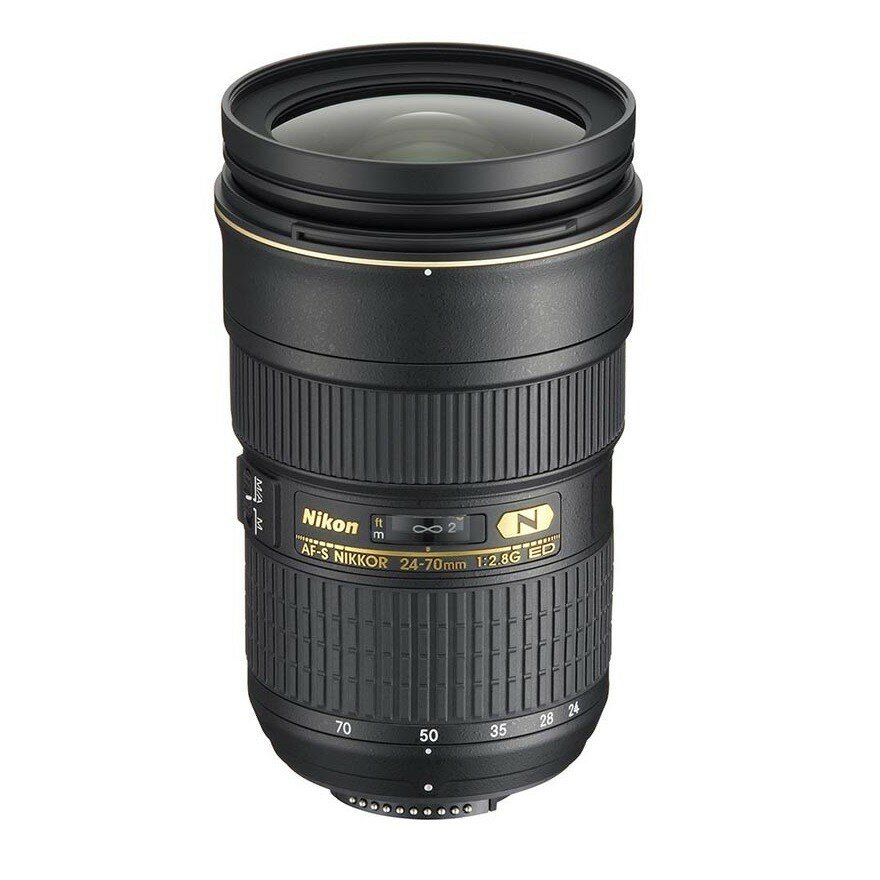 Объектив Nikon 24-70mm f/2.8G ED AF-S Nikkor, черный