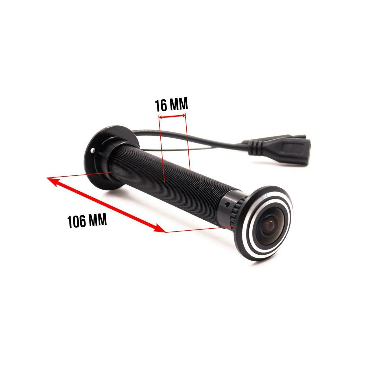 Видеоглазок для входной двери в виде обычного HQ(1)-Tuya i-Xoum с записью на SD. Просмотр через телефон, облачное хранилище