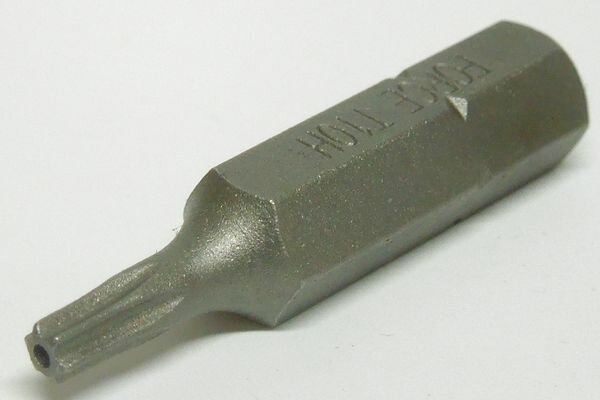 Бита (вставка) TORX T10 L=30мм с центральным отверстием 1/4*****