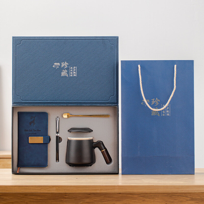 Набор керамических офисных кружек в подарок для клиентов, деловой подарочный набор для юбилеев компаний, школьных торжеств, креативный и практичный сувенир.