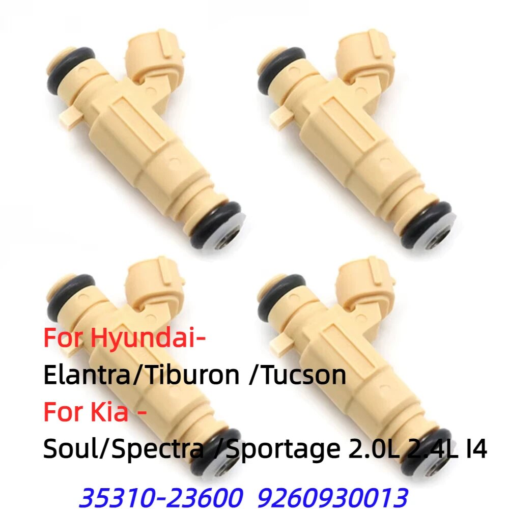4шт 2001-2010 Топливная форсунка 35310-23600 9260930013 Для Hyundai Elantra/Tiburon/Tucson/для Kia Spectra/Sportage 2.0L 2.4L I4