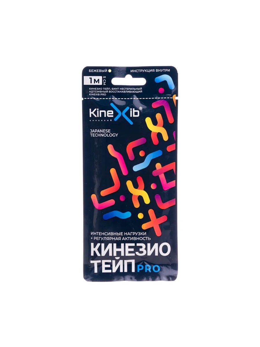 Тейп Кинексиб PRO бежевый 5 см х 1 м 1 шт